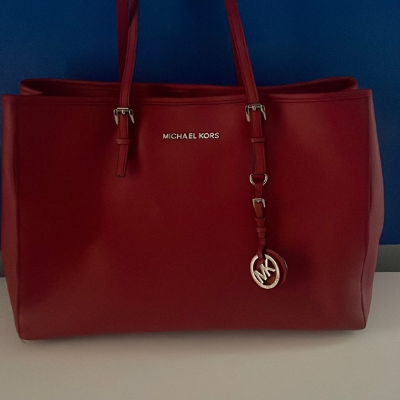 Michael Kors | Bags | Red Michael Kors Handbag | Poshmark